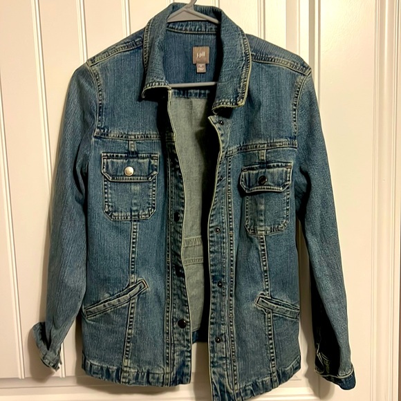 J. Jill | Jackets & Coats | J Jill Denim Jacket Just In Time For Fall ...